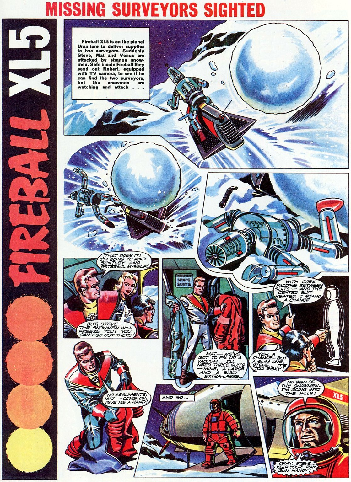 CRIVENS! COMICS & STUFF!: PART FIVE OF FIREBALL XL5 - BY MIGHTY MIKE ...