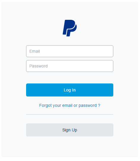 JavaScript HTML & CSS: How to create a simple login form of paypal style