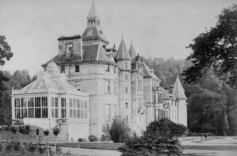 Tour Scotland: Old Photograph Auchmore House Scotland