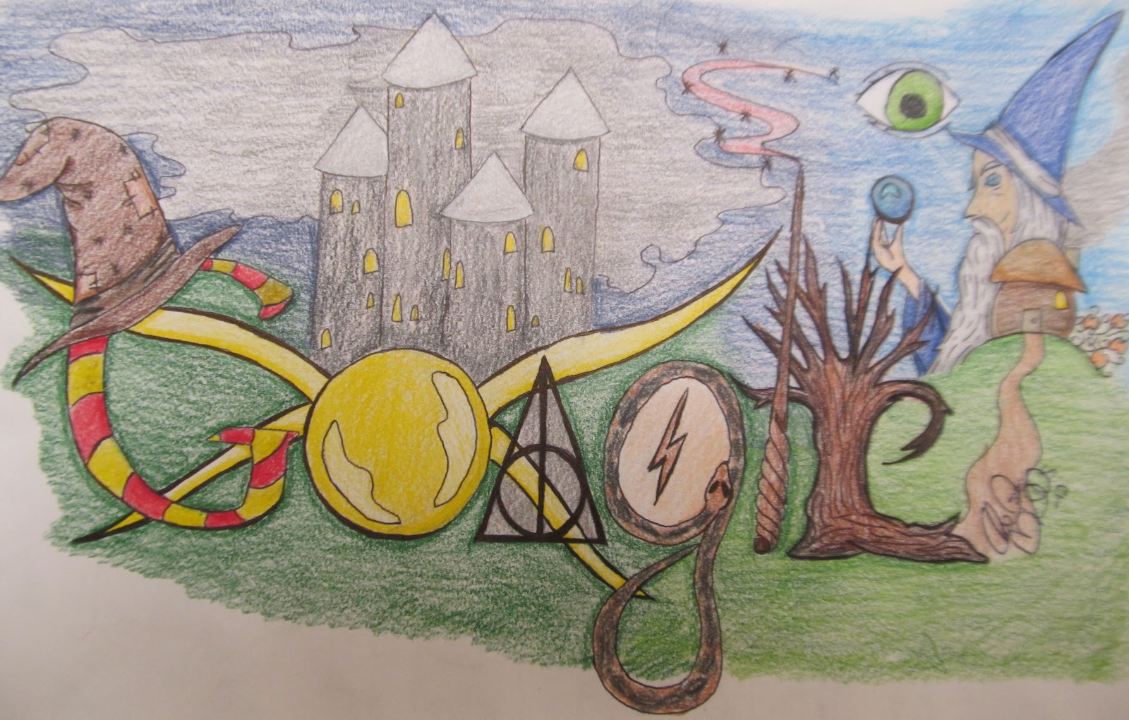 Art Teacher Creature: Google Drawings