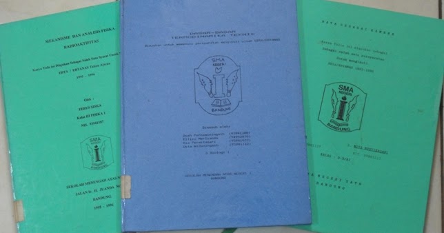 PERPUSTAKAAN SMAN 1 Bandung: Karya Tulis Siswa