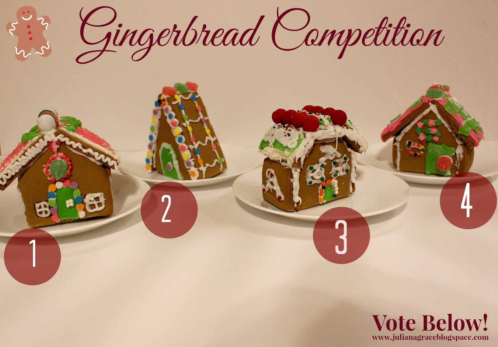 Juliana Grace Blog Space: Gingerbread House Family Competition!