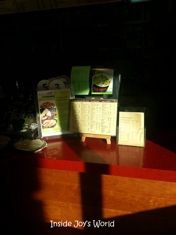 Inside Joy's World: Baja Fresh Mexican Grill