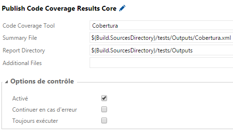 If then else: Build + code coverage + Deploiement ASP.NET Core MVC avec TFS 2015 On Premise