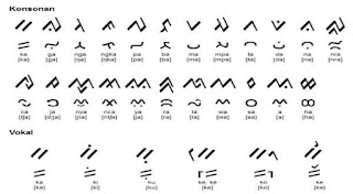 lontara bugis: Huruf huruf lontara dan vocal