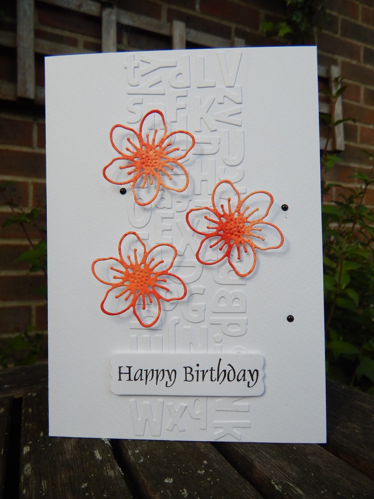 Craft-E-Place: Orange flowers ...