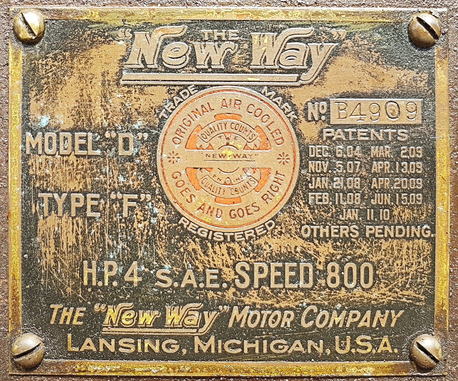 New Way Engine Stations: REGISTRY "NEW WAY" - Throttle Governed Single ...