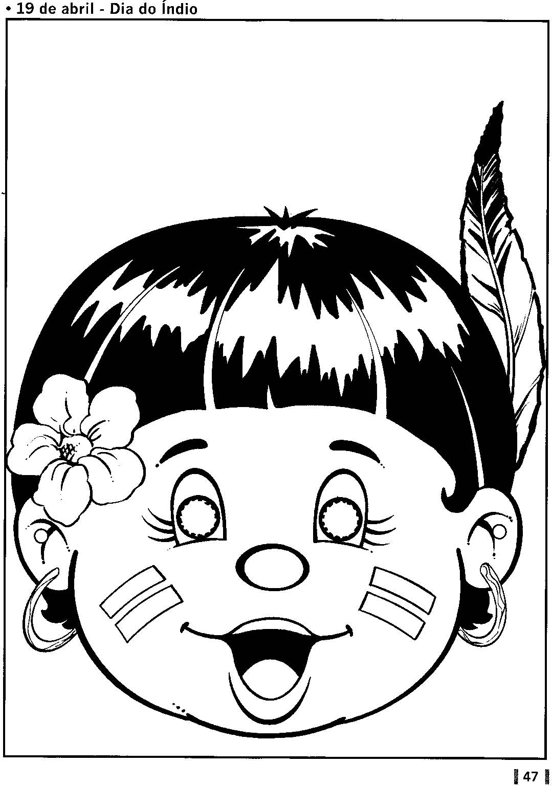 14 Máscaras de Índio Para Imprimir - Cantinho Alternativo