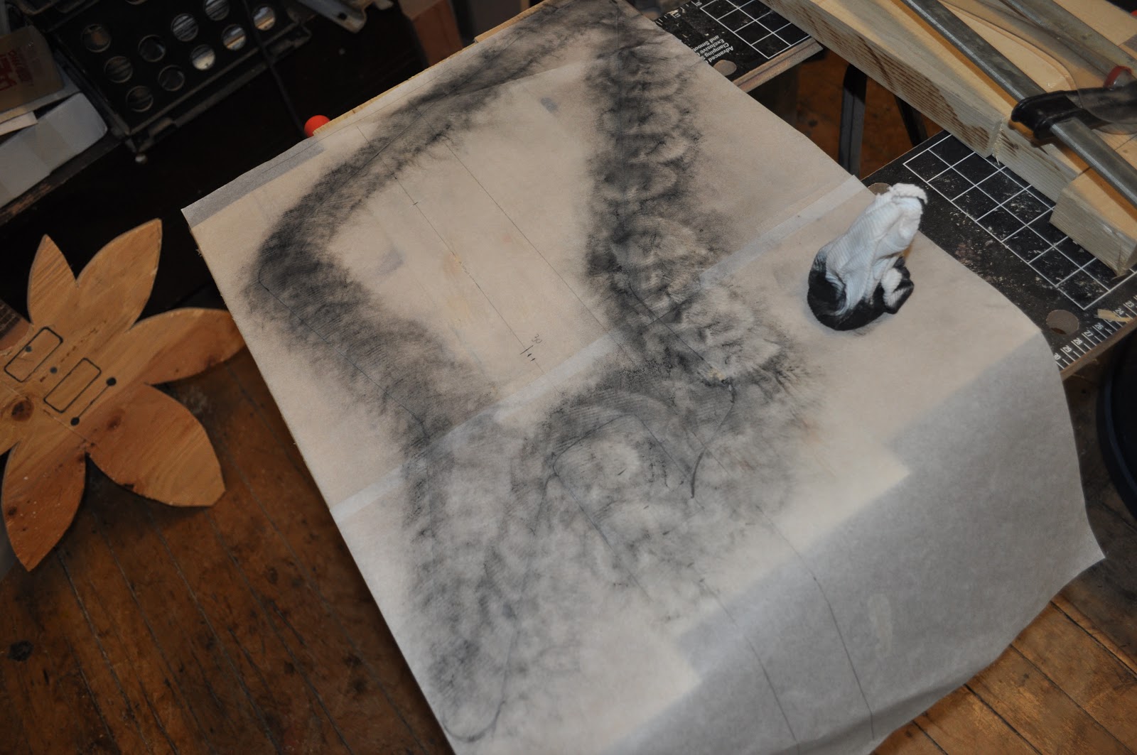 The Guitar Garage: Transferring a design from paper to wood: Using a ...