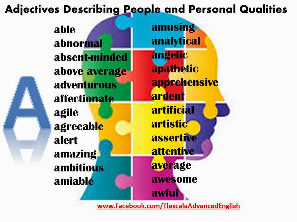 Angela Polster: The ABC's of Describing People and Personal Qualities