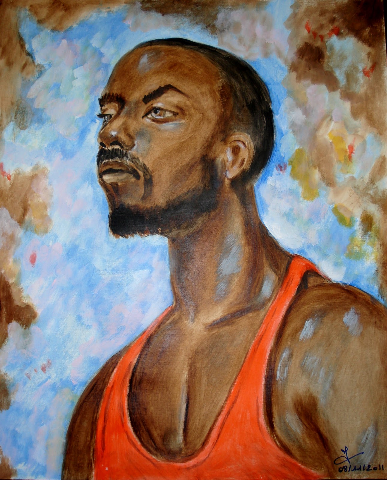 Peintures et portraits. Acrylique et pastel.: Evolution de 2 portraits ...