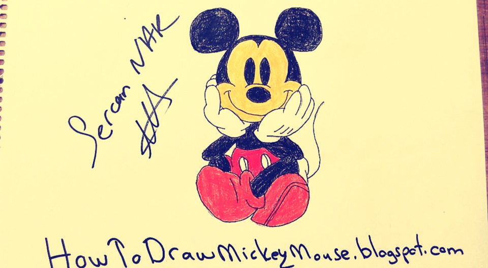 Step By Step Mickey Mouse Drawing Tutorial | Easy Mickey Mouse Drawings ...