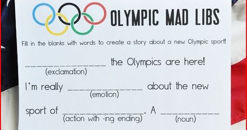 Miss Clark's Chit Chat: Olympic Mad-Lib