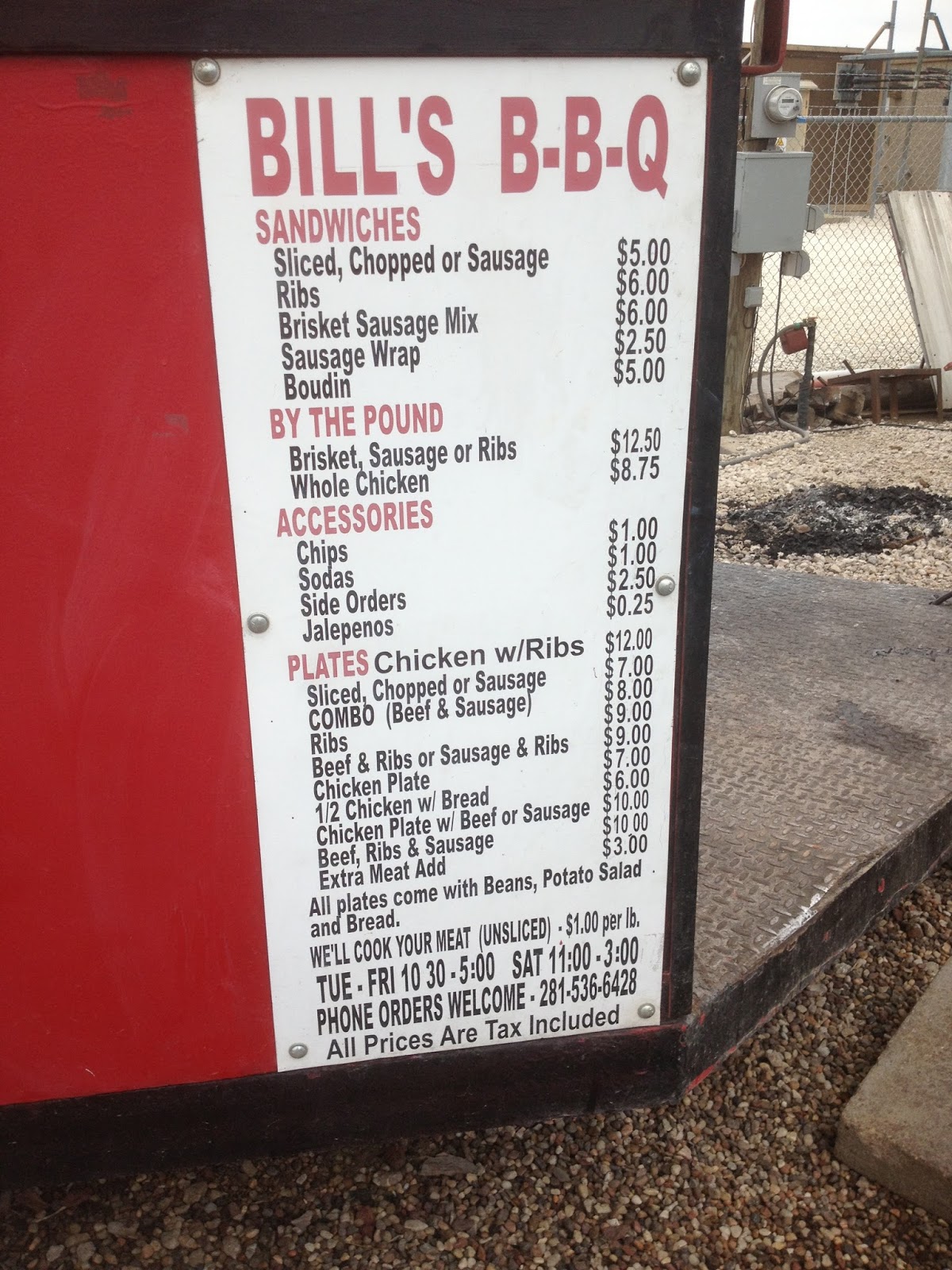 Texas BBQ Ranger: Blazin Bill's BBQ & Firewood