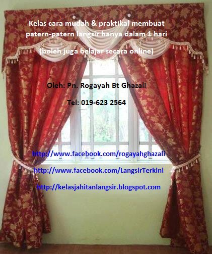 Langsir Loose Scallop & Pelmet A011