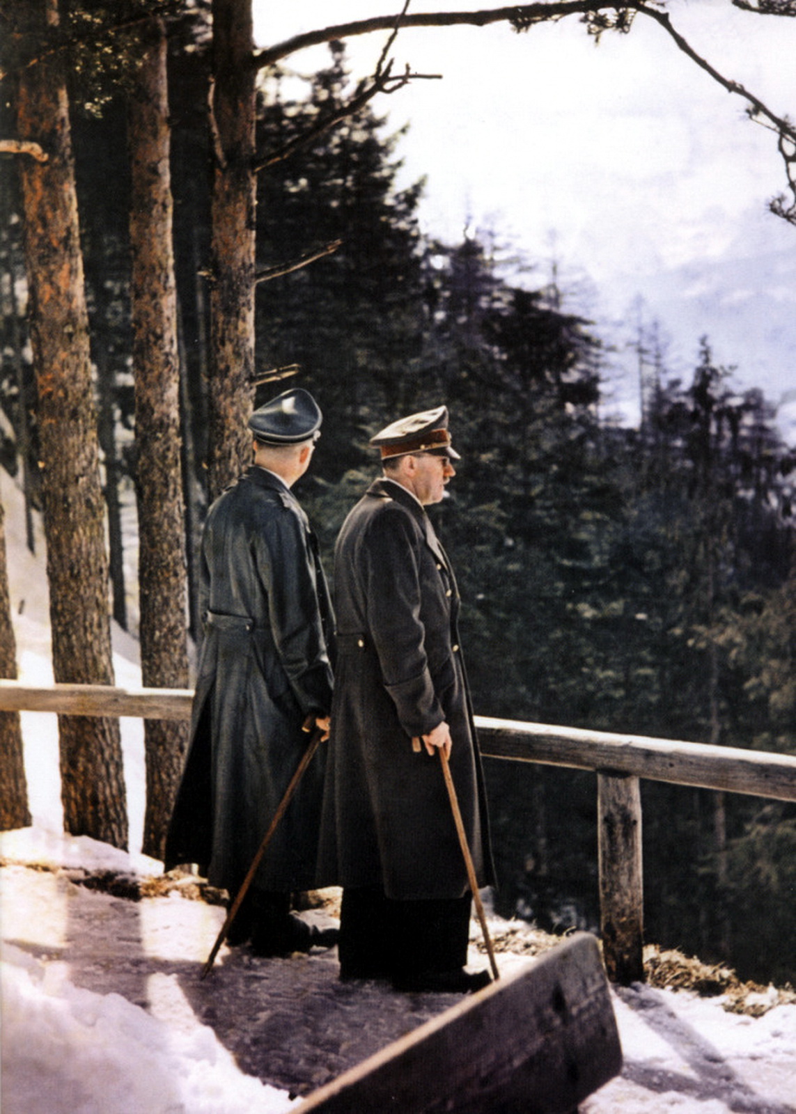 NAZI JERMAN: Foto Adolf Hitler dan Heinrich Himmler