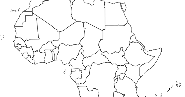 Blank Outline Map Of Africa Printable Printable Maps