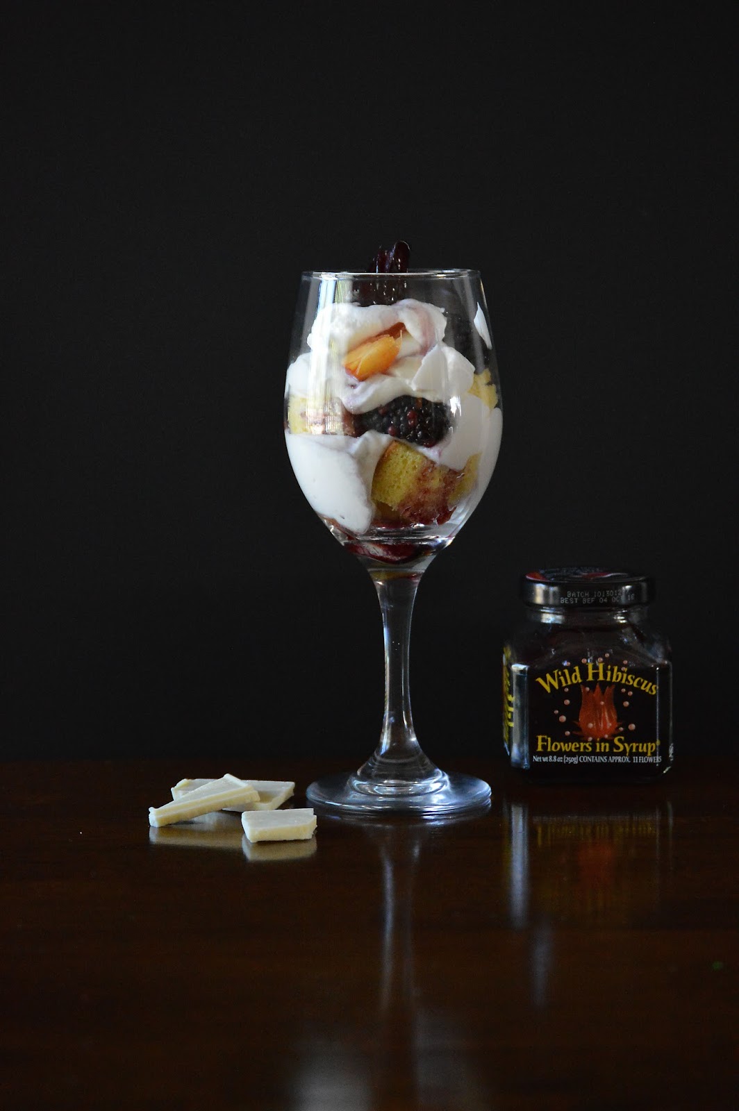 37 Cooks: White Chocolate & Wild Hibiscus Syrup Trifles
