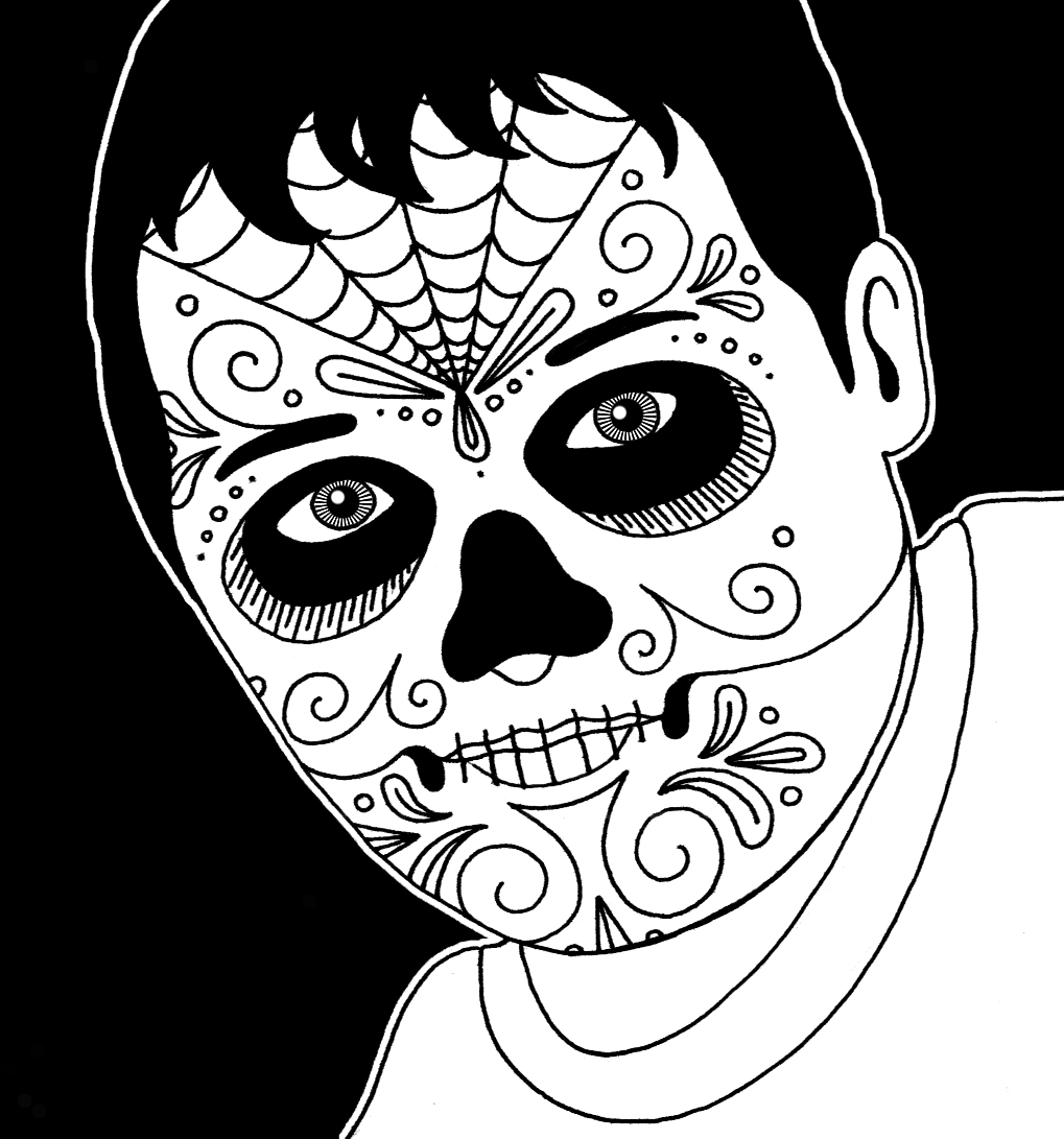 Yucca Flats, N.M.: Calaca-A-Day 365 Project Day 188 - +Christopher L