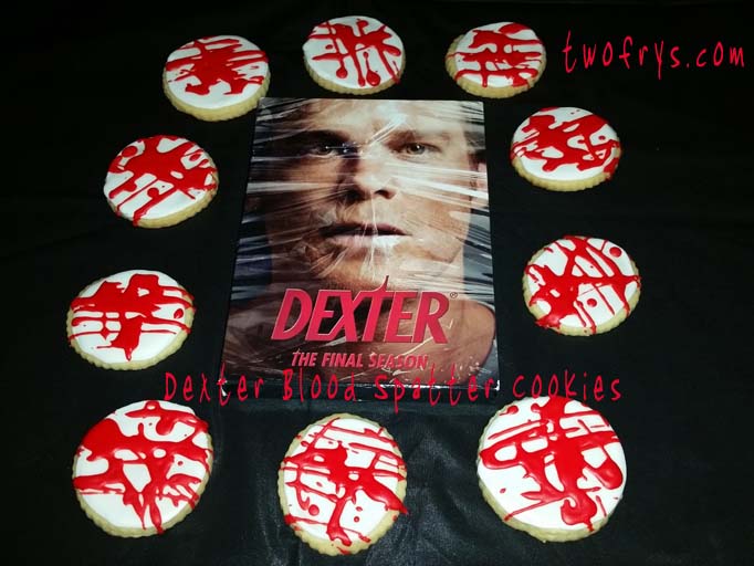 Two Frys: Dexter Blood Spatter Cookies