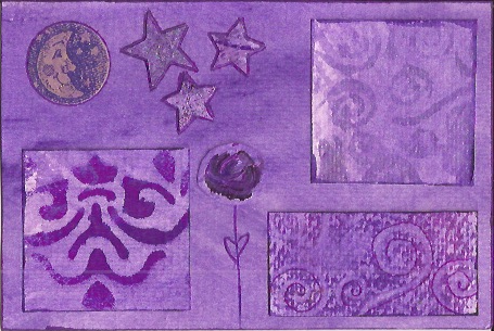 Mail me some art: Purple postcards - part 3