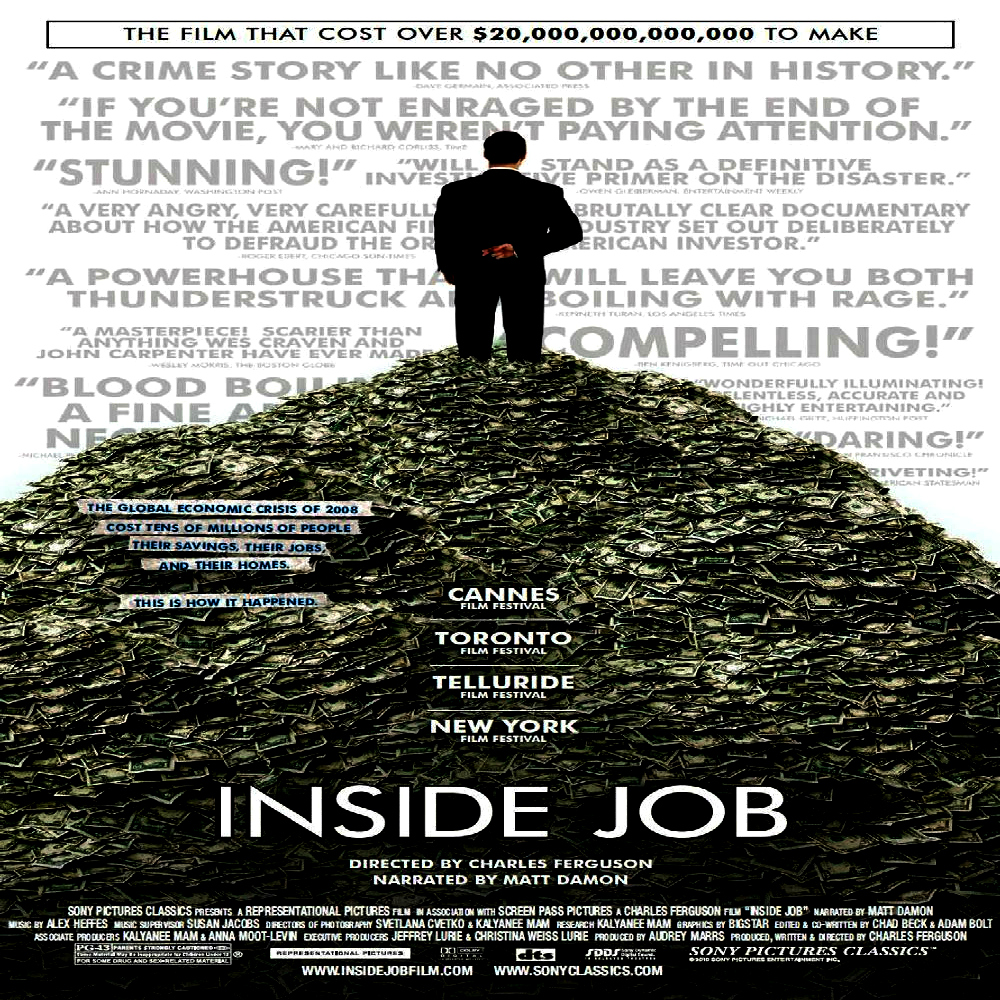 Documental INSIDE JOB doblado al español, Causas Crisis Financiera ...