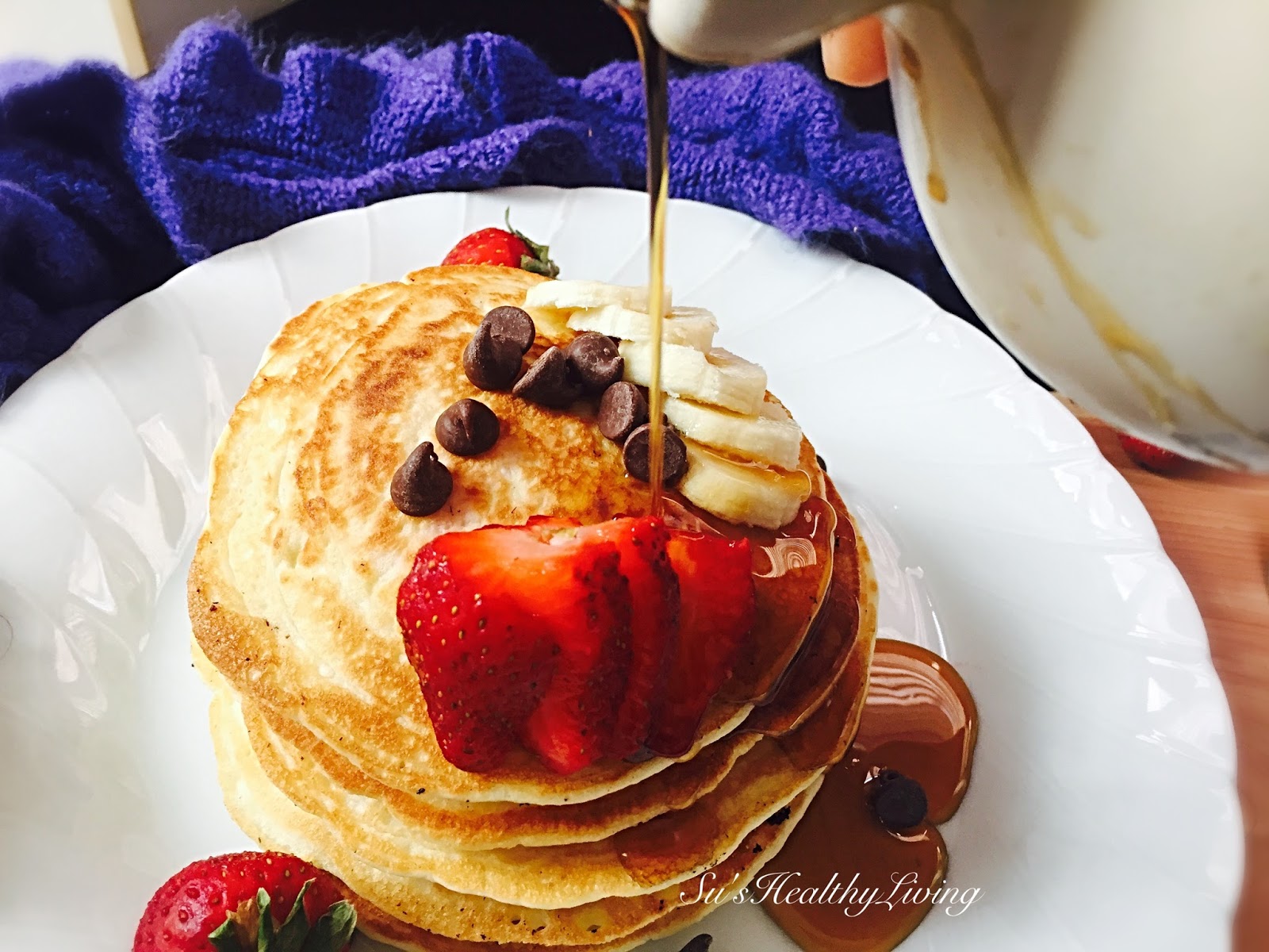 Su'sHealthyLiving: Pancakes with varied toppings