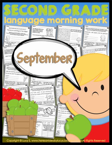 Here's an idea: Language Morning Work for 2nd grade: the sets, the ...