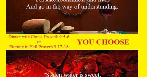 A Christian's Worldview: Lady Wisdom vs Lady Folly Proverb 9:5-6, & 17-18