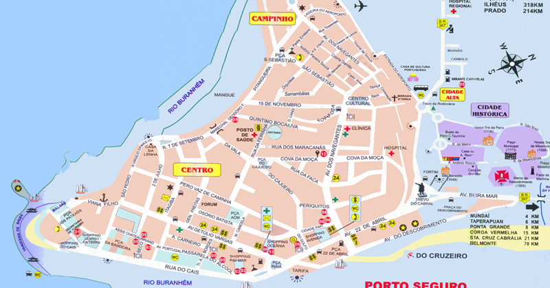 Busca Porto Seguro: Está precisando do mapa de Porto Seguro