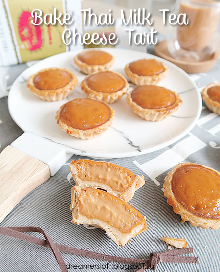 DreamersLoft: Thai Tea series - Part III Bake Thai Milk Tea Cheese Tart