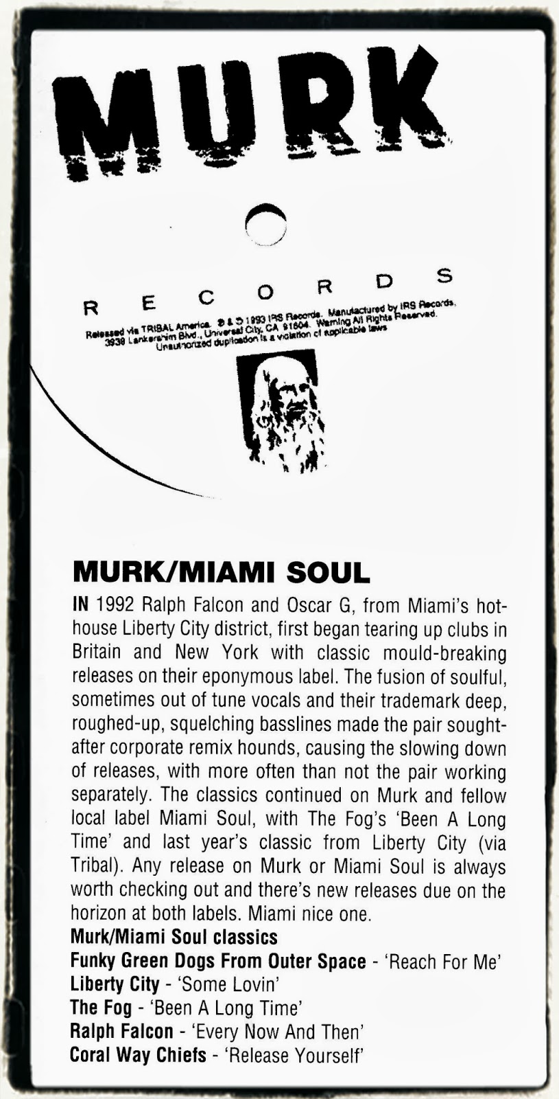 RAIDER OF THE LOST RACKS: MURK RECORDS
