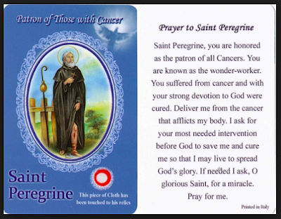 St. Peregrine Patron Saint of Cancer