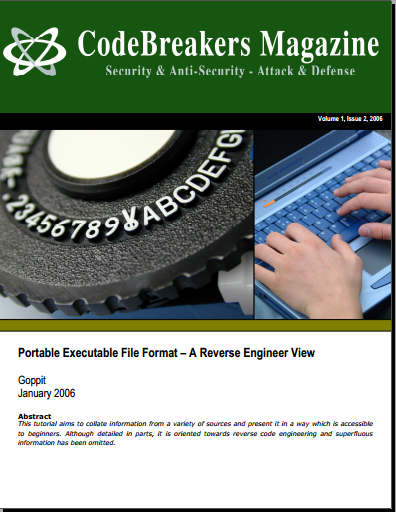 Portable Executable File Format – A Reverse Engineer View