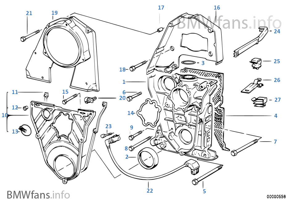 BMW E36 SOLUTION: Part mesin BMW E36 M40 Bag 4