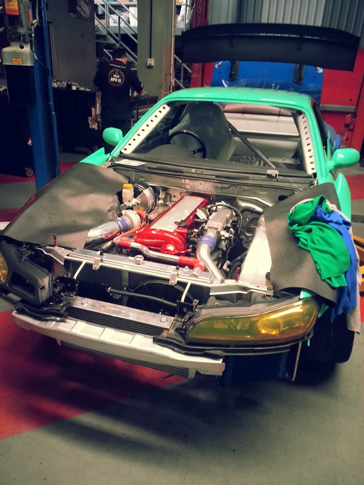 New Horizons - FlamezGraphics Portfolio: My Drift Spec S15 build - Engine