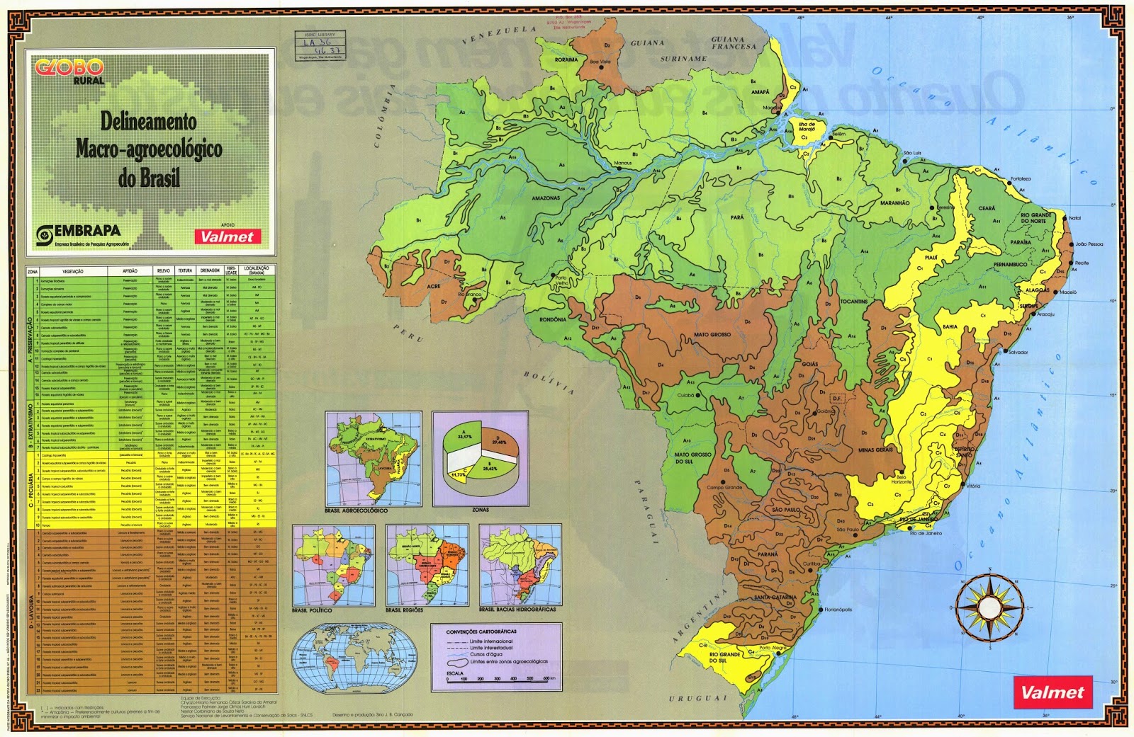 BRAZIL - GEOGRAPHICAL MAPS OF BRAZIL