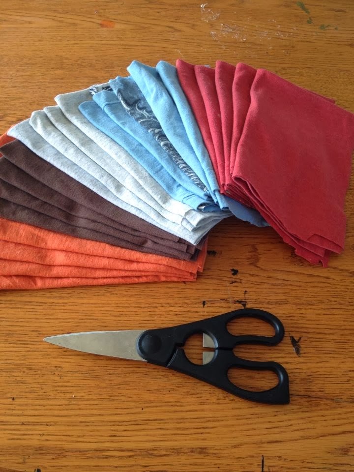 Home Sweet Hofmann: T-shirts to Cleaning Rags: Photo Tutorial