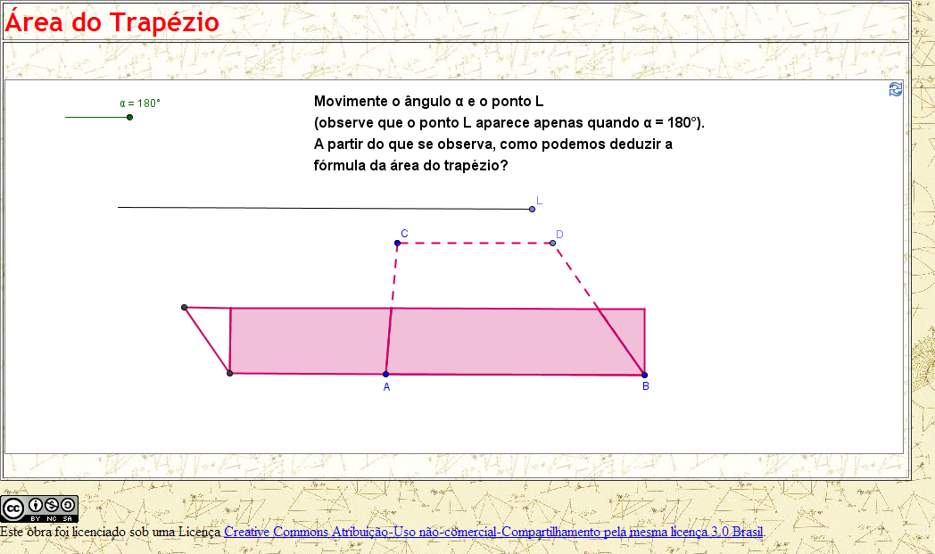 Educação Matemática e Tecnologias: DEMONSTRAÇÃO ANIMADA DA ÁREA DO TRAPÉZIO