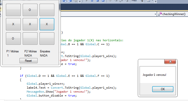 C#, Portugol e RGSS3: Jogo da velha em C# - Tutorial para iniciantes