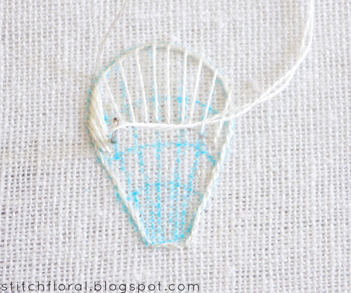 Long and short stitch lesson - Stitch Floral