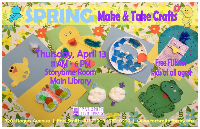 Fort Smith Public Library Youth Services: Crafts for Kids - FREE @ the ...