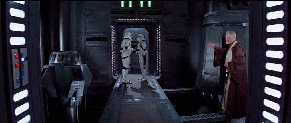 PapaGlop: Obi Wan and the Death Star tractor beam Lego MoC