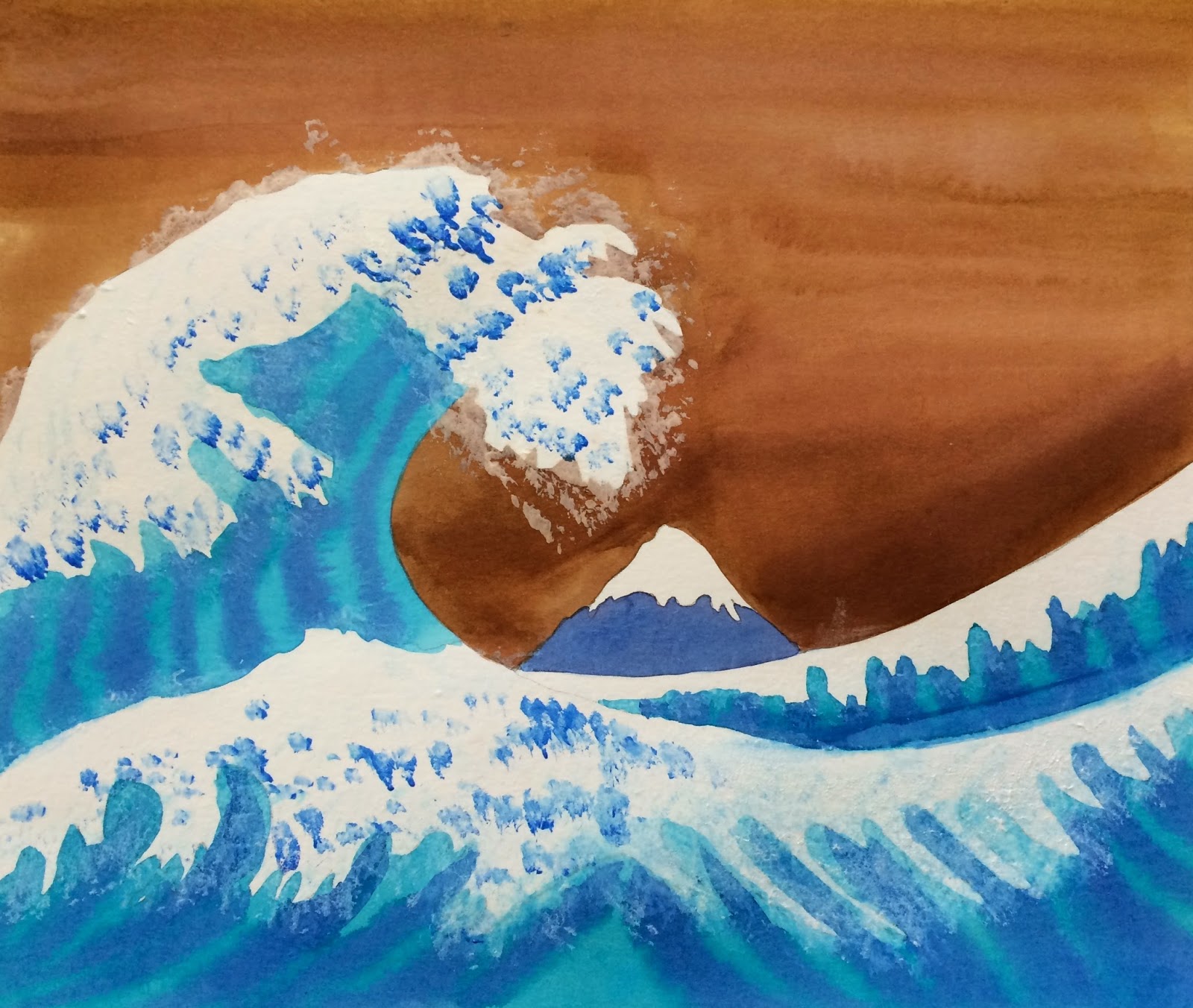 Kathy's Art Project Ideas: The Great Wave by Hokusai Art Project