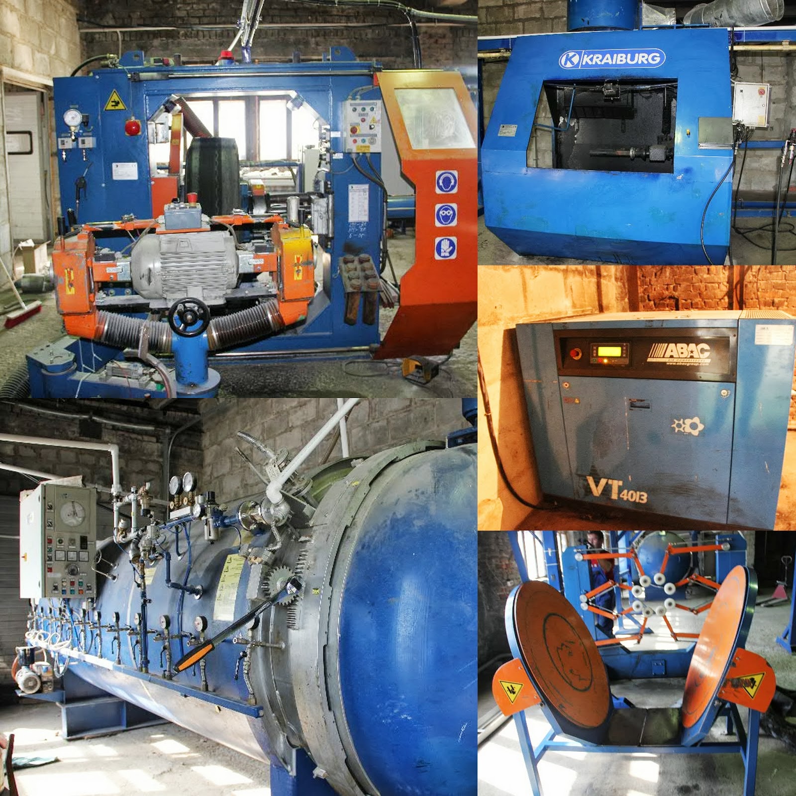 Used retreading equipment, retreading machine