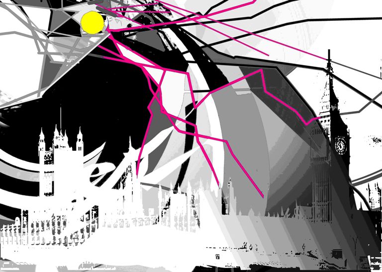 ABSTRACT CALLIGRAPHY: NEGATIVE PAINTING