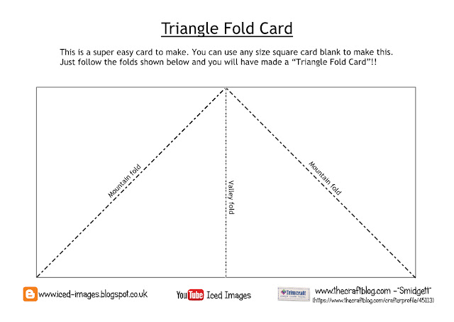 IcedImages: Triangle Fold Card (Original)