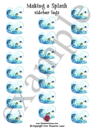 Plumrose Lane - Themes: Makin' a Splash ~ designer blog theme