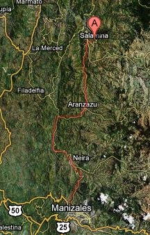 Salamina Caldas, Colombia.: Y cómo puedes llegar a Salamina Caldas?