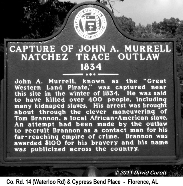 More Signs of the Past: "Capture of John Murrell" marker